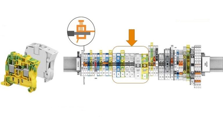 TE Connectivity ENTRELEC SNK series power Screw clamp terminal blocks